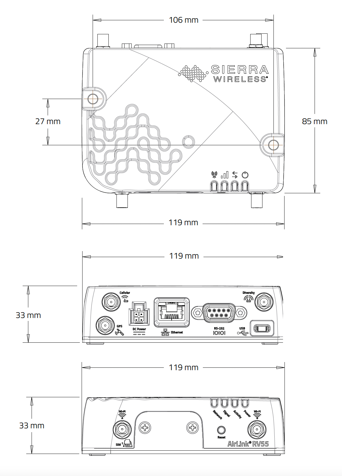 AirLink® RV55 LTE Router | Ultra Low Power 4G Router | Semtech