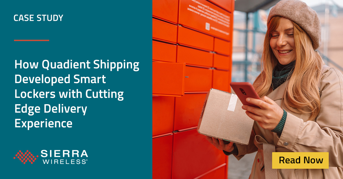 How Quadient Shipping Developed Smart Lockers | Sierra Wireless