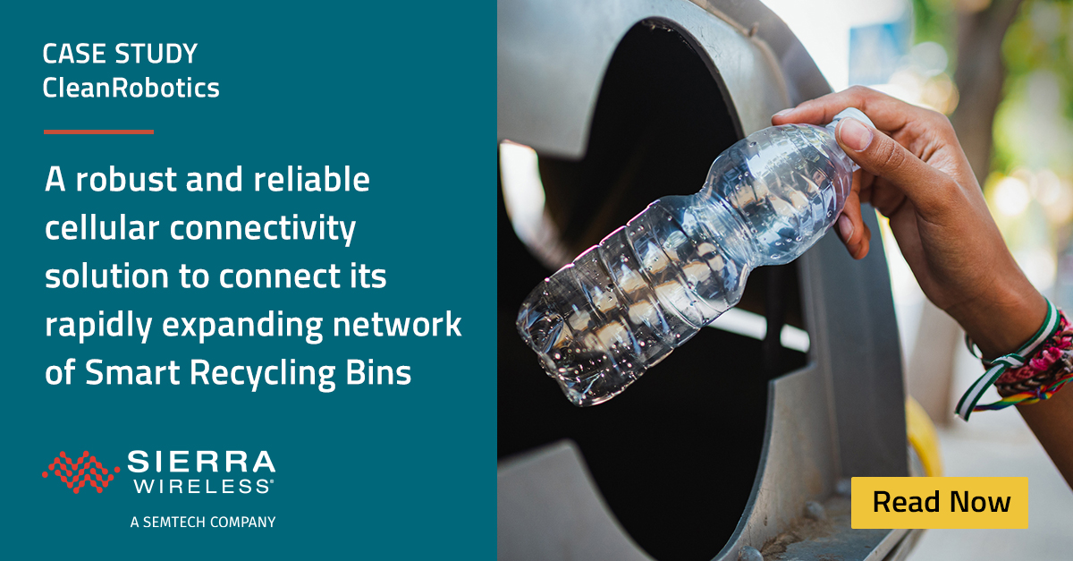 CleanRobotics TrashBot Smart Recycling Bin | Sierra Wireless